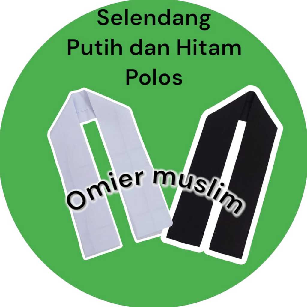 Jual Syal Selendang Cukin Putih Dan Hitam Polos Ukuran Anak Dan Dewasa ...