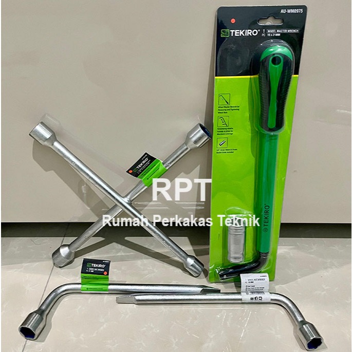 Jual TEKIRO Kunci Roda L 19 21 MM / Kunci Roda Palang 17x19x21x23 MM ...