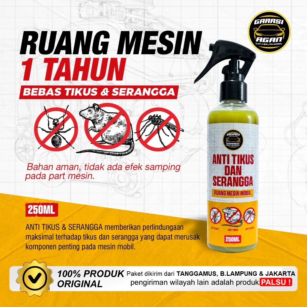 Jual SPRAY PENGUSIR TIKUS SERANGGA 250ML RAT REPELLENT CAIRAN PENGUSIR ...