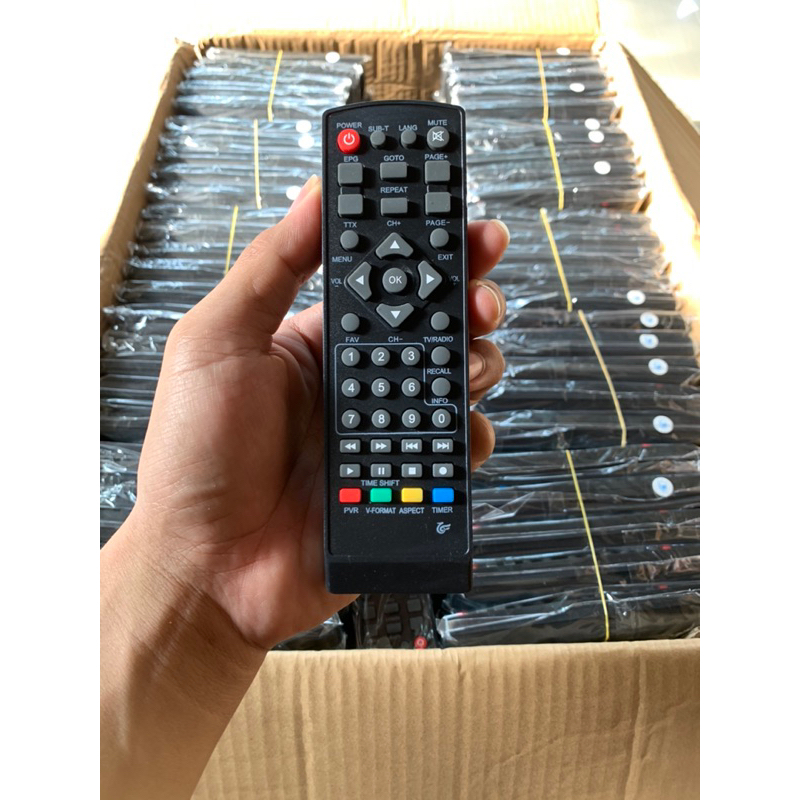 Jual Remot Remote Set Top Box Terrestrial DVB T2 STB Tanpa Setting ...