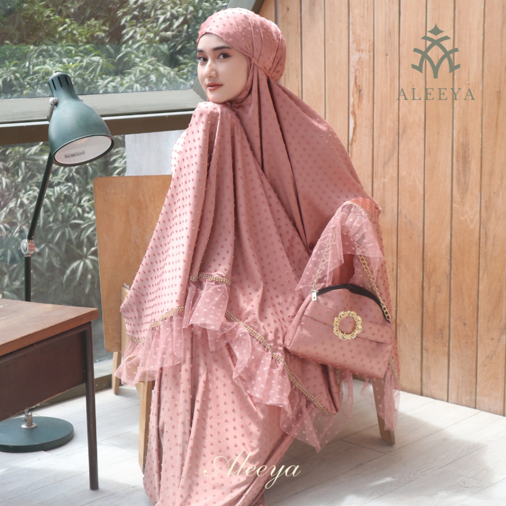 Jual HELLOALEEYA - Mukena Dewasa Mewah Silk 2in1 Reynara Series | Shopee Indonesia