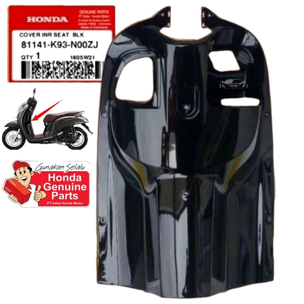 Jual cover inner lower dek kunci legshield kontak scoopy esp new k93 ...