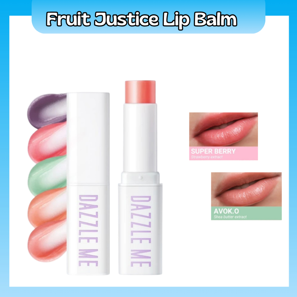 Jual Dazzle Me Fruit Justice Lip Balm | Moisturizing Vitamin E | UV ...