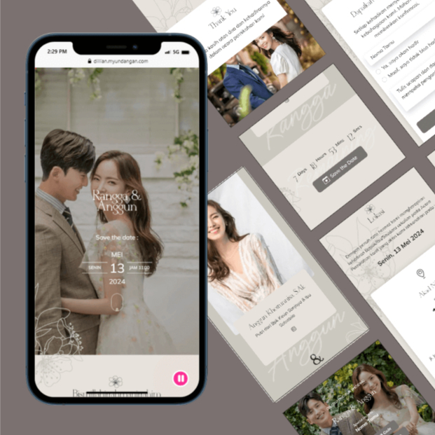 Jual Undangan DIgital Website Pernikahan Premium | Shopee Indonesia