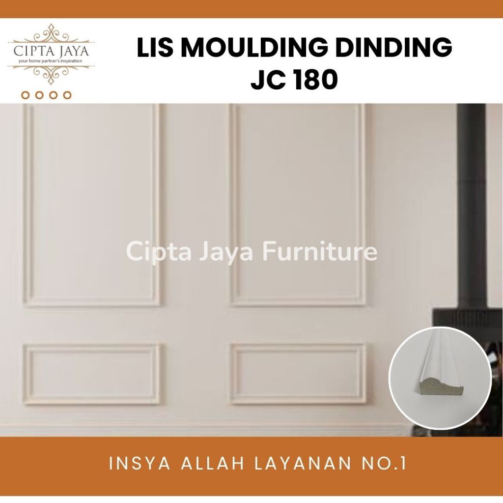 Jual Moulding Molding Kayu Gipsum Dinding Kayu Siap Pakai PVC Foam Wall ...