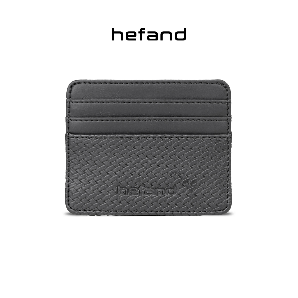 Jual Hefand - Card Holder Brave Black Dompet Kartu kulit Card Holder ...