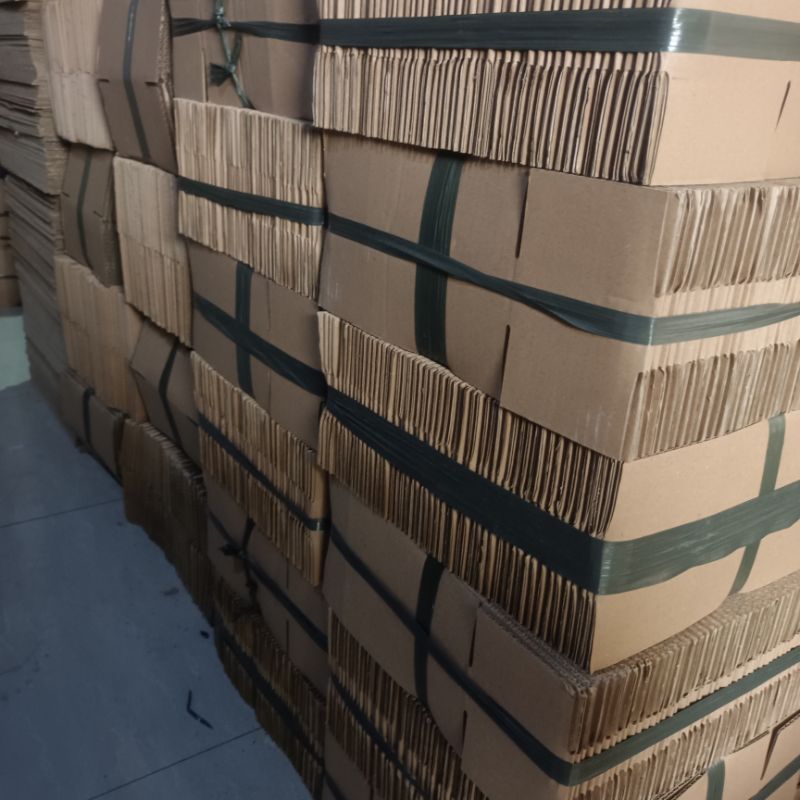 Jual karton box kardus ukuran 12x12x18 cm single wall model Indomie ...