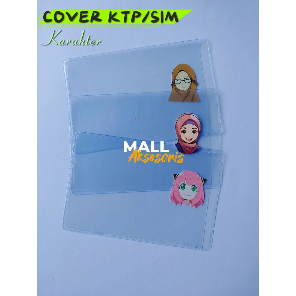 Jual Cover KTP / SIM Karakter Unik - Sampul Plastik Mika Pelindung ...