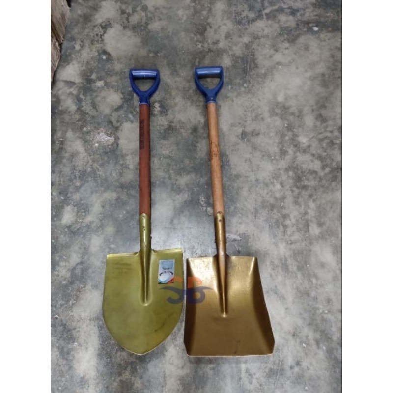 Jual (DIJUAL MURAH) Skop pasir semen gagang kayu / sekop petak / sekop ...