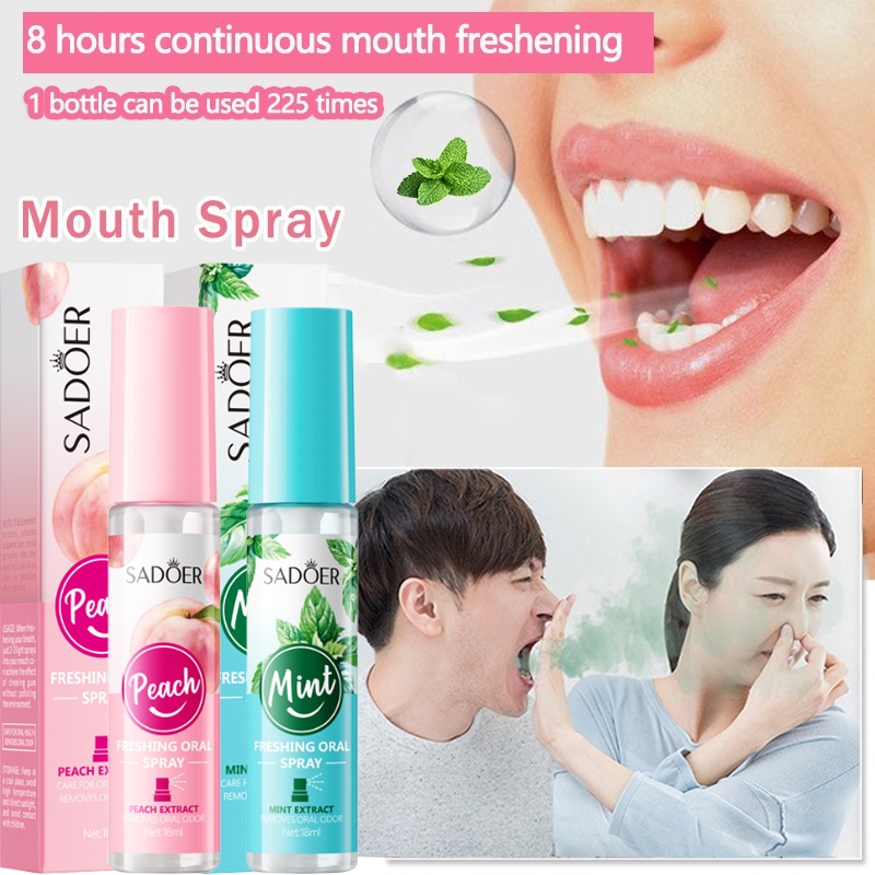 Jual Spray Mulut 18ml Refreshing Mouth Spray Parfum Mulut Dan Nafas Wangi Spray Pewangi Mulut ...
