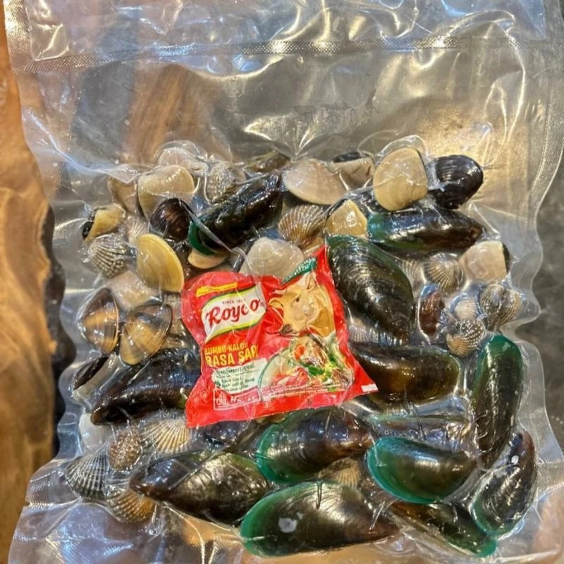 Jual Kerang Fresh Mix Frozen / kerang mix / seafood mix / berbagai ...