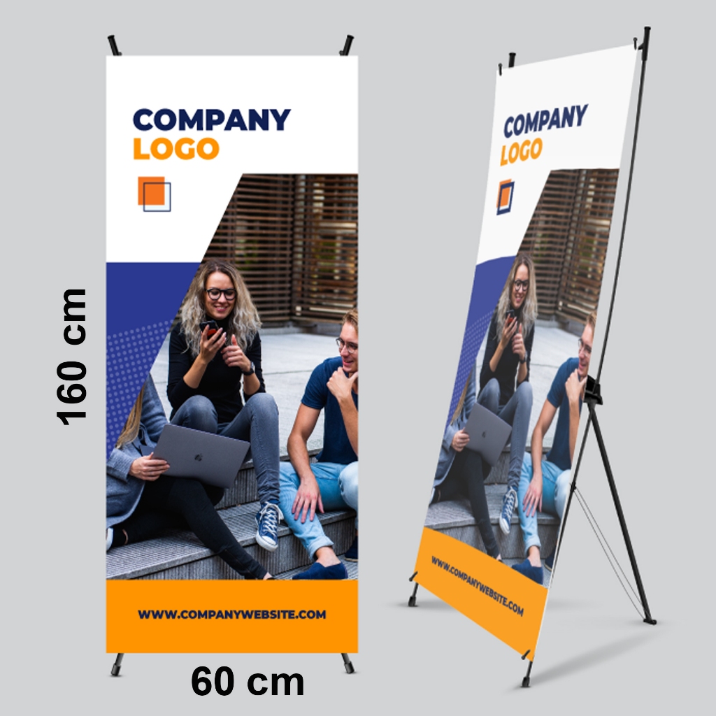 Jual X Banner / Tripod Stand Banner / Rangka + Spanduk Standing 60x160 ...