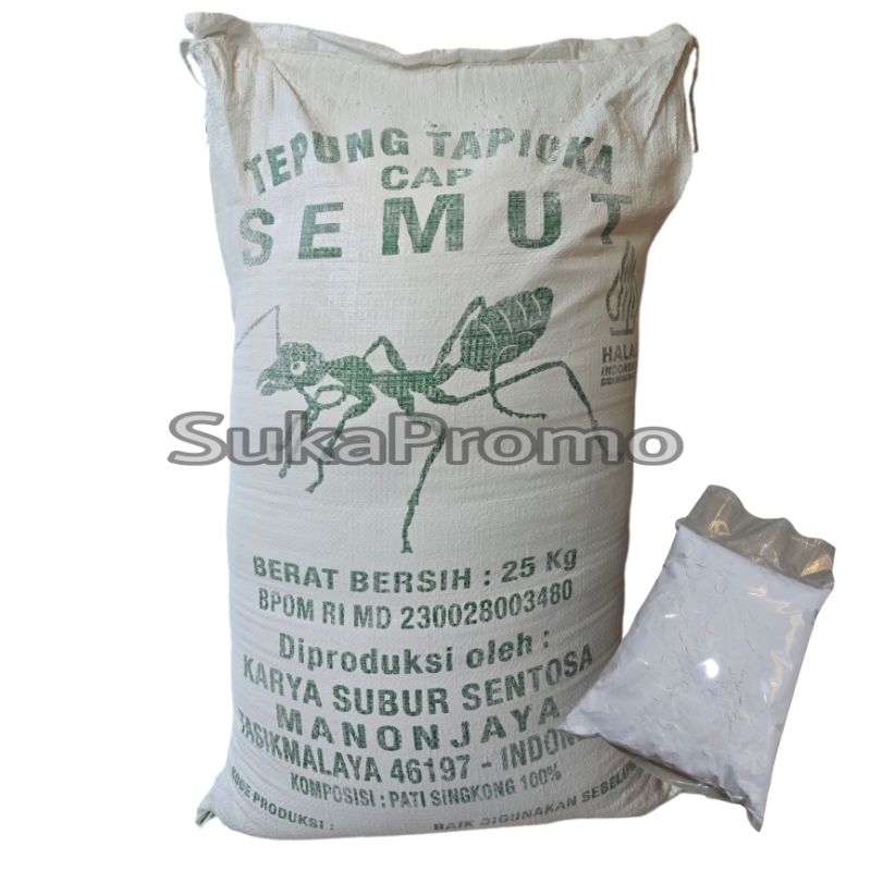 Jual TEPUNG TAPIOKA SAGU CAP SEMUT 1kg Repack aci kanji tasikmalaya ...