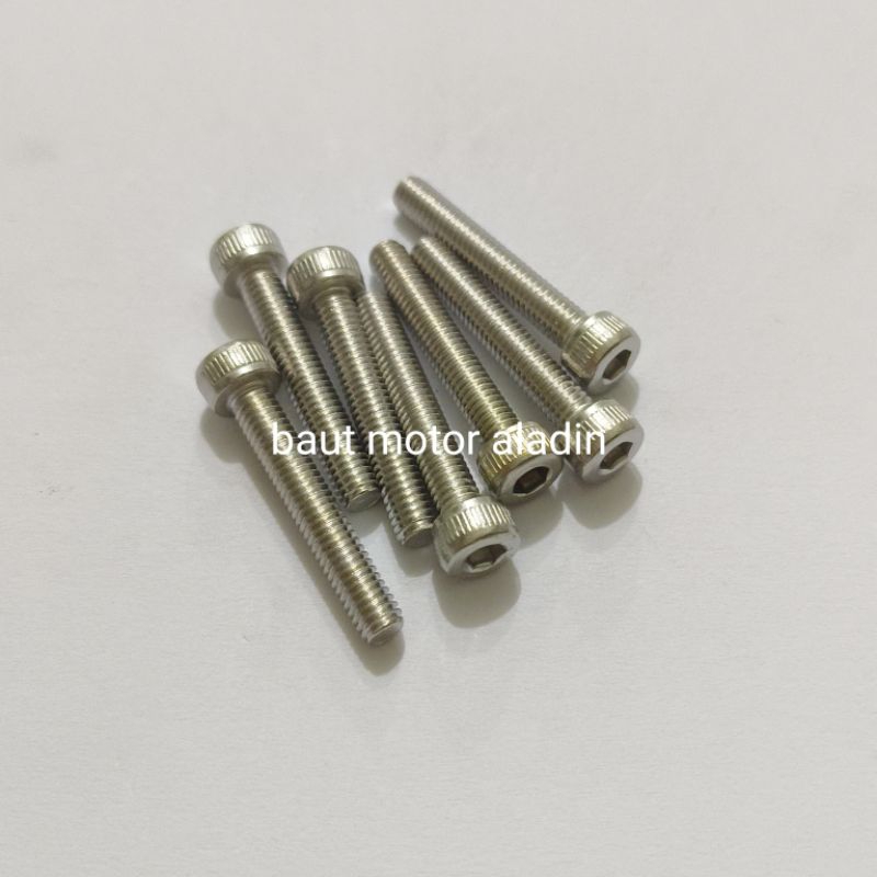 Jual Baut 7/M4x25mm Stainless Kunci L3 | Shopee Indonesia