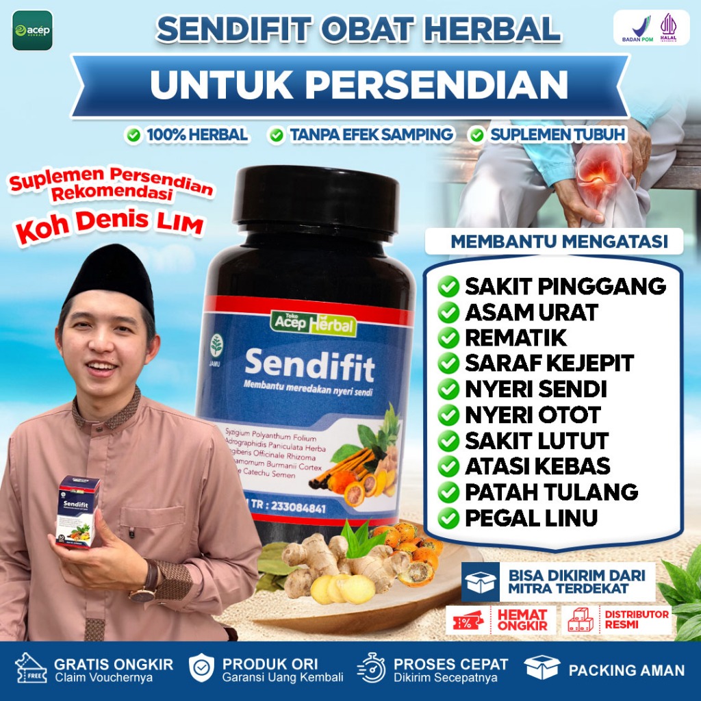 Jual Sendifit Original Obat Asam Urat Rematik Saraf Kejepit Sakit ...