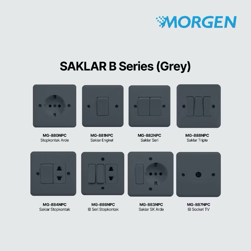 Jual [ HARGA GROSIR ] MORGEN Saklar IB Inbow Inbo Tanam Tembok Model ...