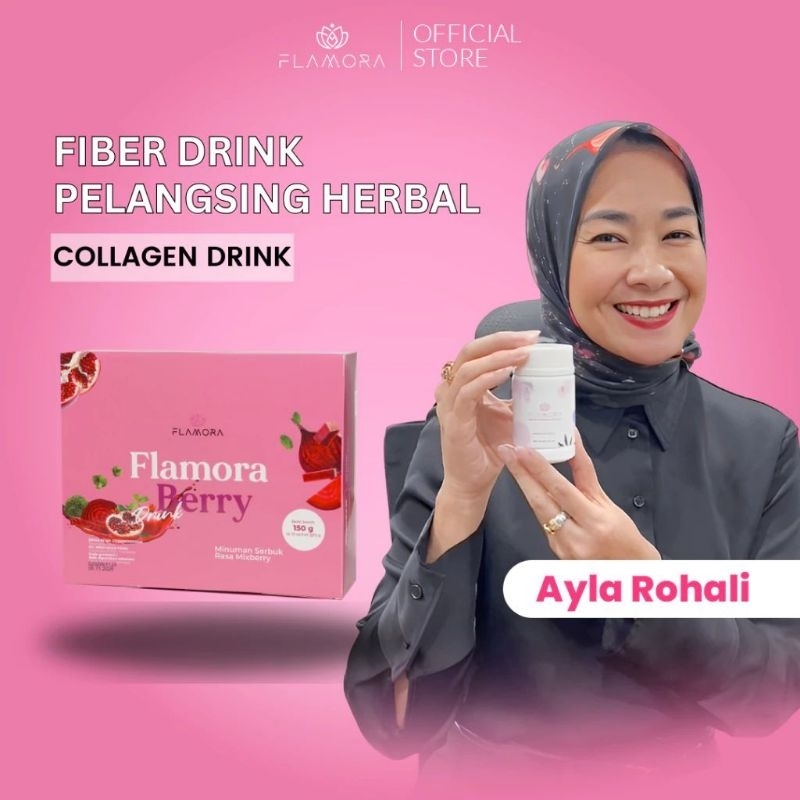 Jual Flamora Berry Fiber Drink Pelangsing Herbal Collagen. | Shopee ...