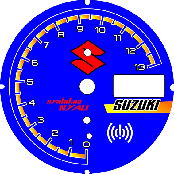 Jual Custom Speedometer Motor FU Dark Blue | Shopee Indonesia
