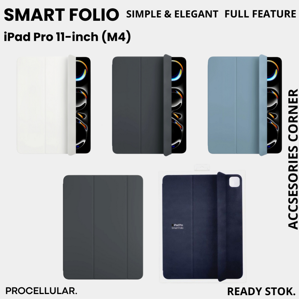 Jual Smart Folio Cover iPad Pro 11 M4 2024 Case Magnetic Casing Slim ...