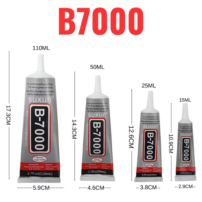 Jual LEM LCD SUXUN B7000 PUTIH BENING 110ML/50ML/15ML ORIGINAL | Shopee Indonesia