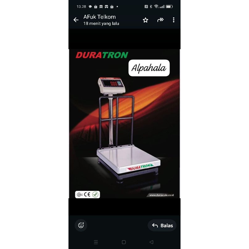Jual Timbangan digital 150kg DURATRON/Digital | Shopee Indonesia