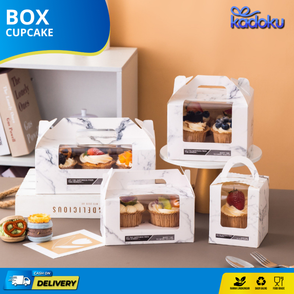 Jual Box Cupcake / Box Gable Cupcake / Tempat Cupcake / Box Cupcake Isi ...