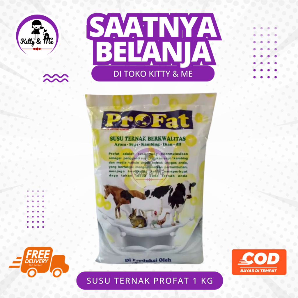 Jual SUSU TERNAK PROFAT 1 KG - Formula Susu Untuk Hewan Ternak | Shopee ...