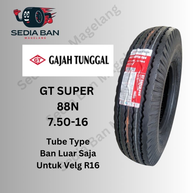 Jual Ban Truk GT 750-16 14PR Gajah Tunggal Super 88N GT - Sedia Ban Magelang | Shopee Indonesia