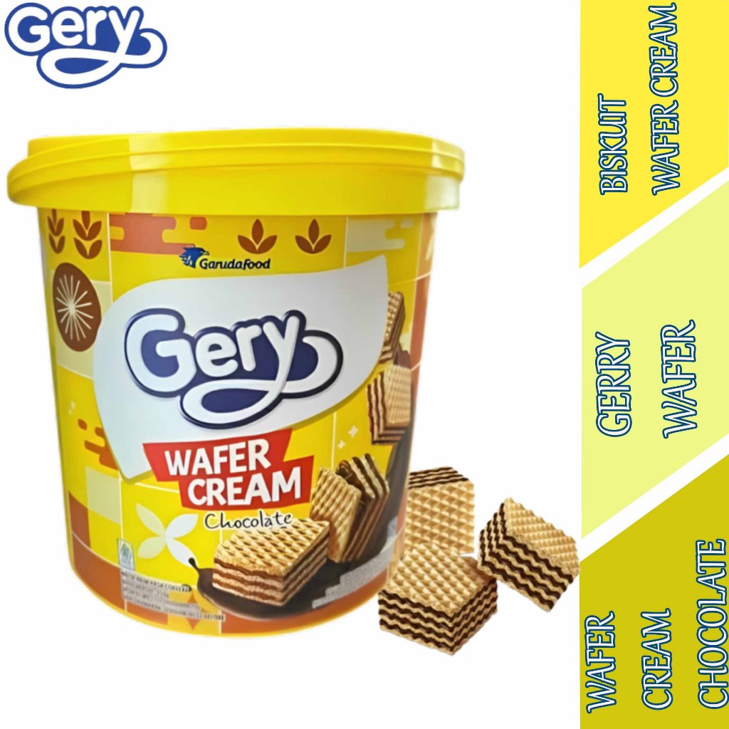 Jual Wafer Cream Rasa Chocolate - Gerry Wafer - Biskuit Wafer Cream ...