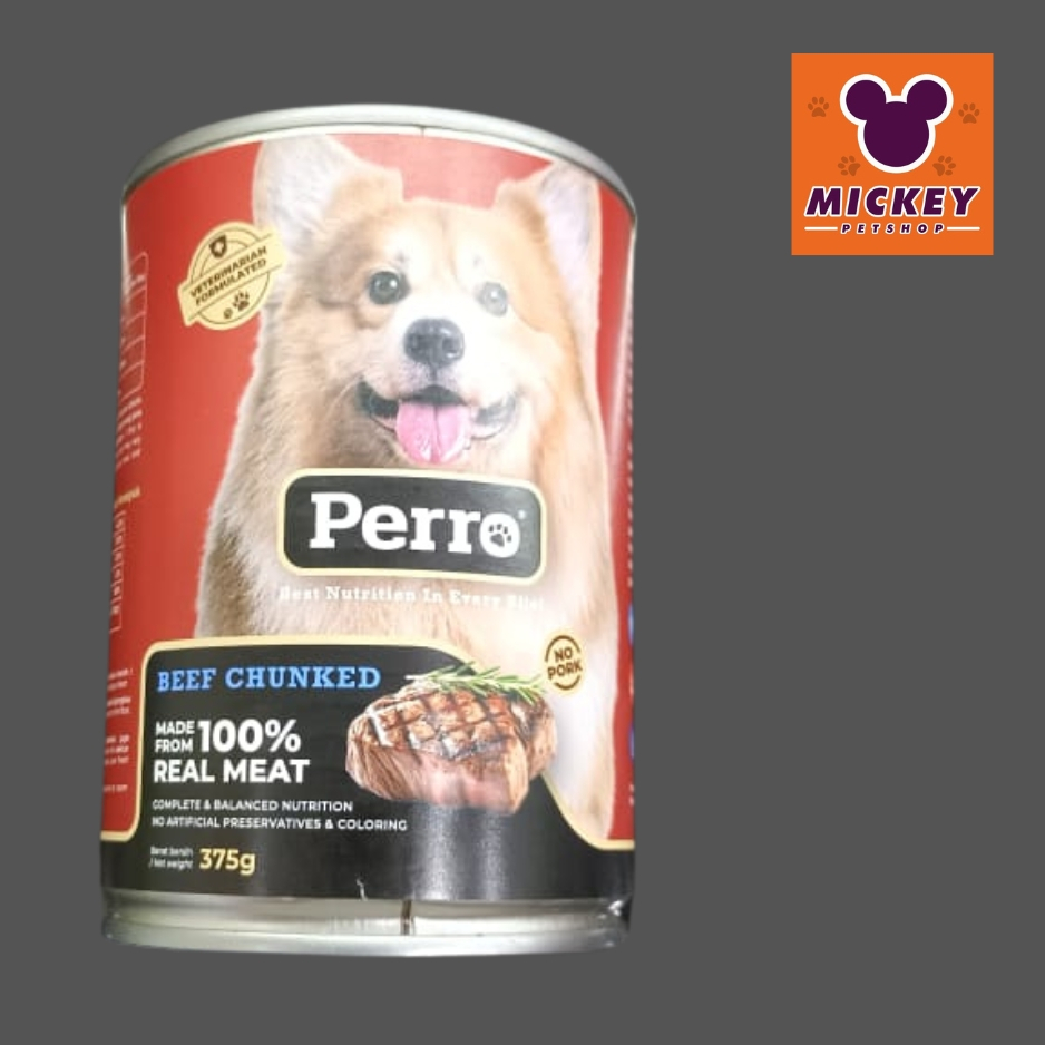 Jual Makanan Anjing kaleng Perro 375 Gram banyak varian rasa | Shopee ...