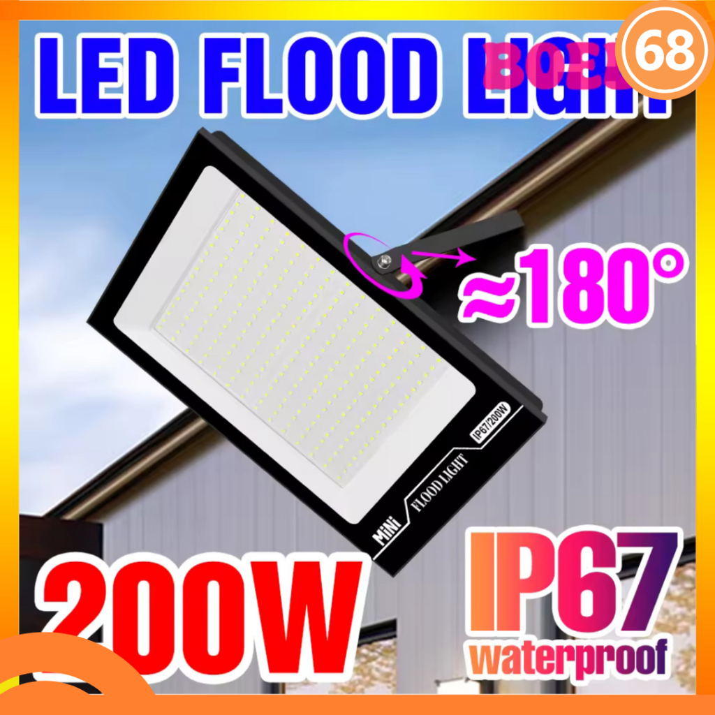 Jual Lampu Sorot LED 50W 100W 200W Floodlight IP67 Waterproof / Lampu Tembak LED Outdoor Flood ...