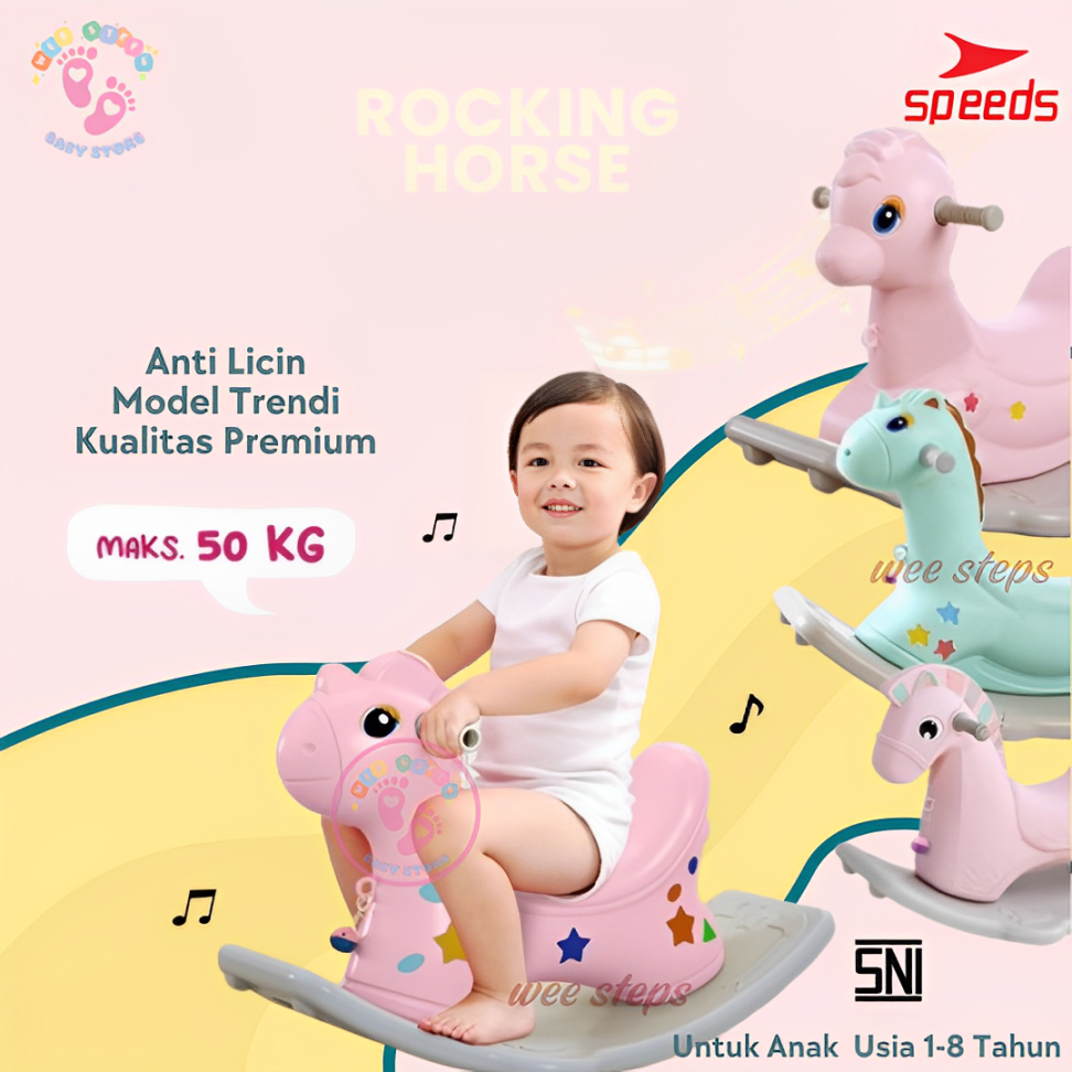 Jual SPEEDS Mainan Kuda Kudaan / Rocking Horse / Jungkat-Jungkit Kuda ...