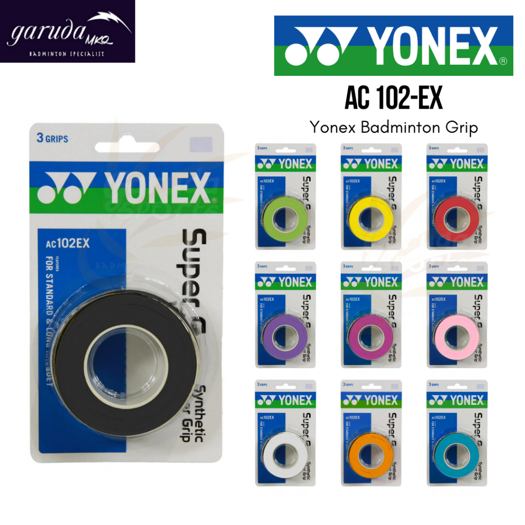 Jual Grip YONEX AC 102-3 EX / Grip karet yonex AC 102 isi 3 / Yonex Grip AC102EX (3 in 1 ...