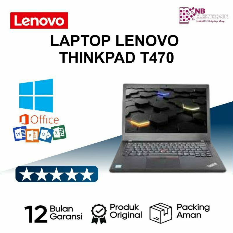 Jual STOK!! Laptop Lenovo Thinkpad T470 Core i7 // WINDOWS10 // FREE ...