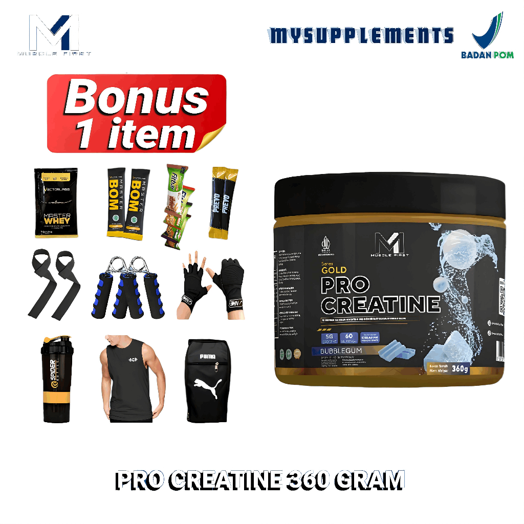 Jual Muscle First Pro Gold Creatine 360gr Creatine Monohydrate | Shopee ...