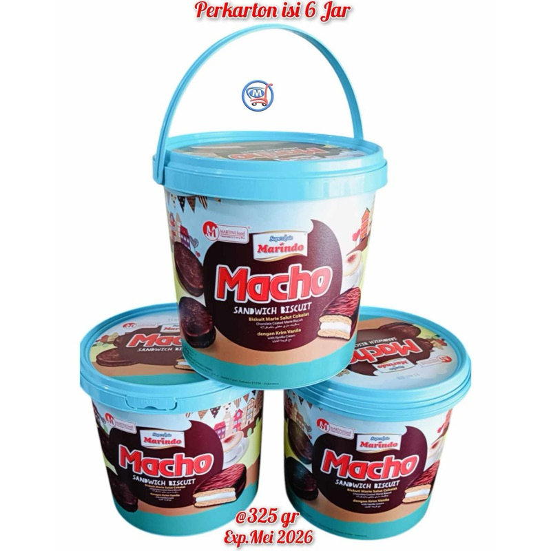 Jual MACHO SANDWICH COKLAT | MARINDO MARTINI FOOD 325GR | Shopee Indonesia