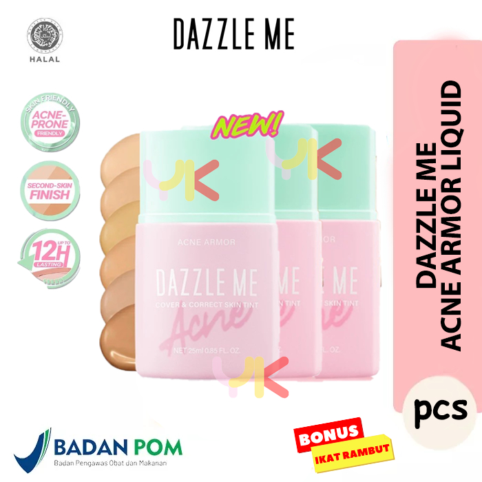 Jual DAZZLE ME Acne Armor Cover & Correct Skin Tint Beauty Liquid ...