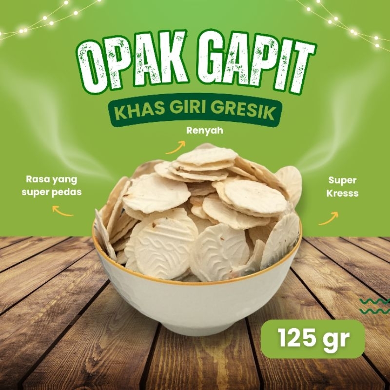 Jual Opak jepit pedas khas Giri, Gresik | Opak gurih | Opak pedas ...