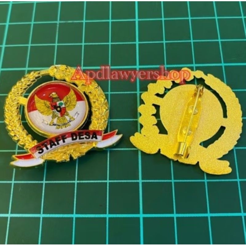 Jual Pin Bros Padi Kapas Garuda Merah Putih Staf Desa Peniti/Magnet ...