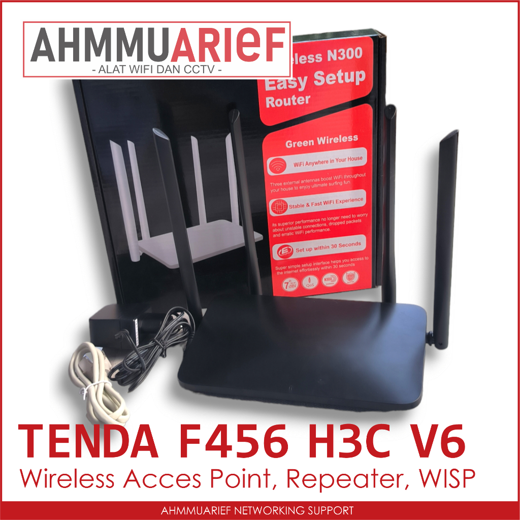 Jual HARGA PROMO ROUTER TENDA F456 H3C V6 ACCESS POINT REPEATER WISP ...