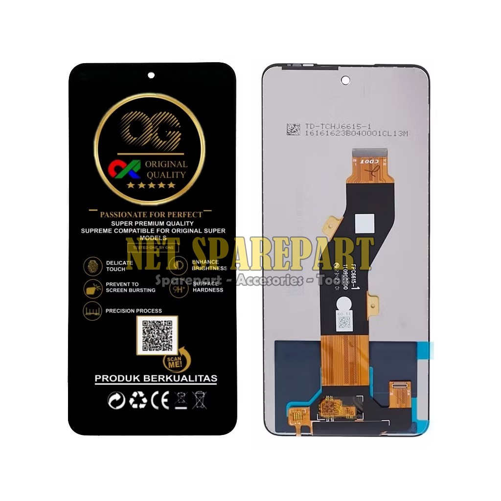 Jual LCD TECNO SPARK 20 / KJ5 / 20 NFC / KJ5N / 20C / BG7 / BG7N ...