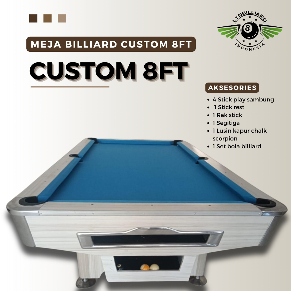 Jual MEJA BILLIARD 8FT CUSTOM MEJA BILYAR 8FT | Shopee Indonesia