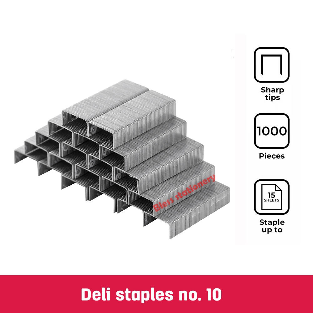 Jual isi staples no 10 isi stapler kecil refill staples ukuran 10 ...