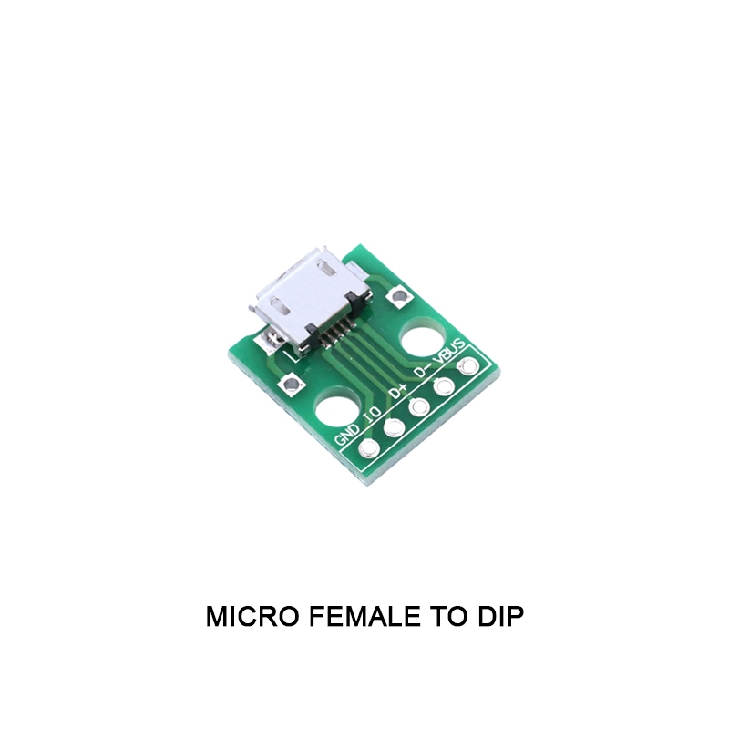 Jual EELIC MDL-DIP DIP Adapter USB Micro Mini Female Male Converter PCB ...