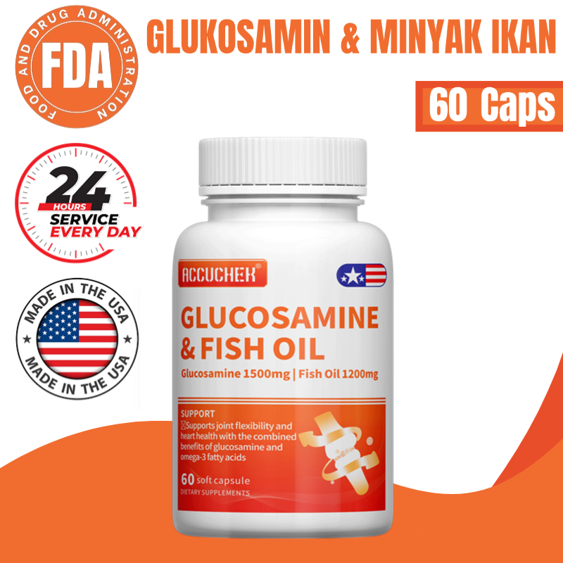 Jual Glukosamin + Minyak Ikan, Mendukung Kesehatan Sendi dan Memperkuat ...