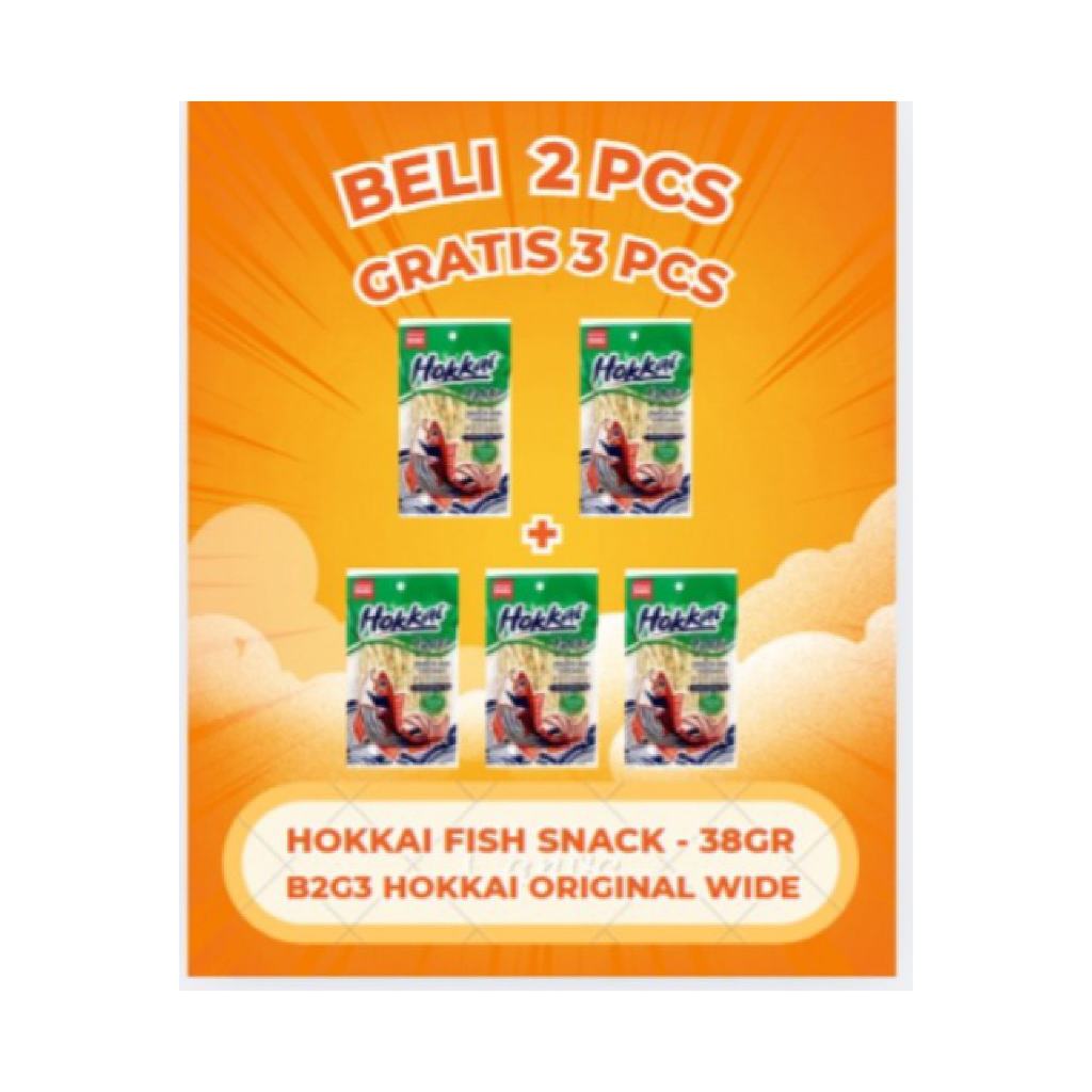 Jual Hokkai Fish Snack Beli 2 Original Wide 38 Gram Gratis 3 Original ...