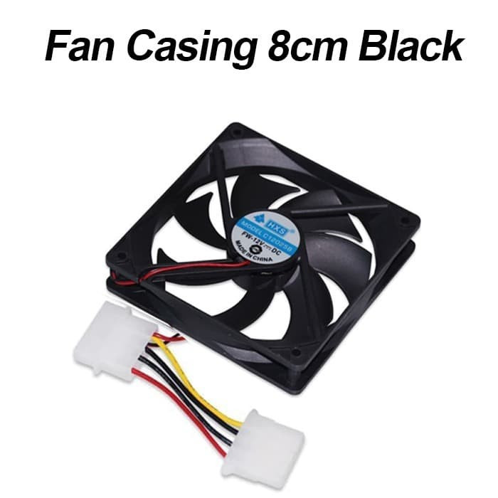 Jual FAN CASING 8CM HITAM / FAN 8 CM DC | Shopee Indonesia