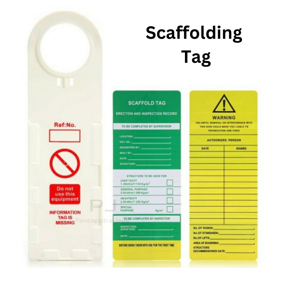 Jual Scaffolding Tag Holder / Scaffolding Inspection Tag / Tag Inspeksi ...