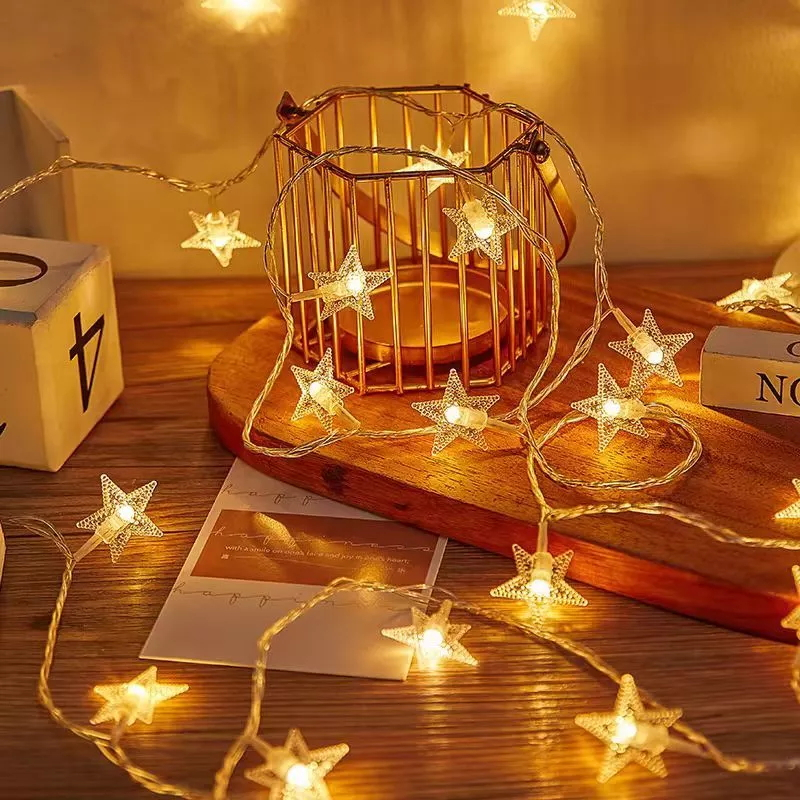 Jual Lampu LED Dekorasi Rumah Bintang Cahaya Dekorasi Bentuk Tali Lampu ...