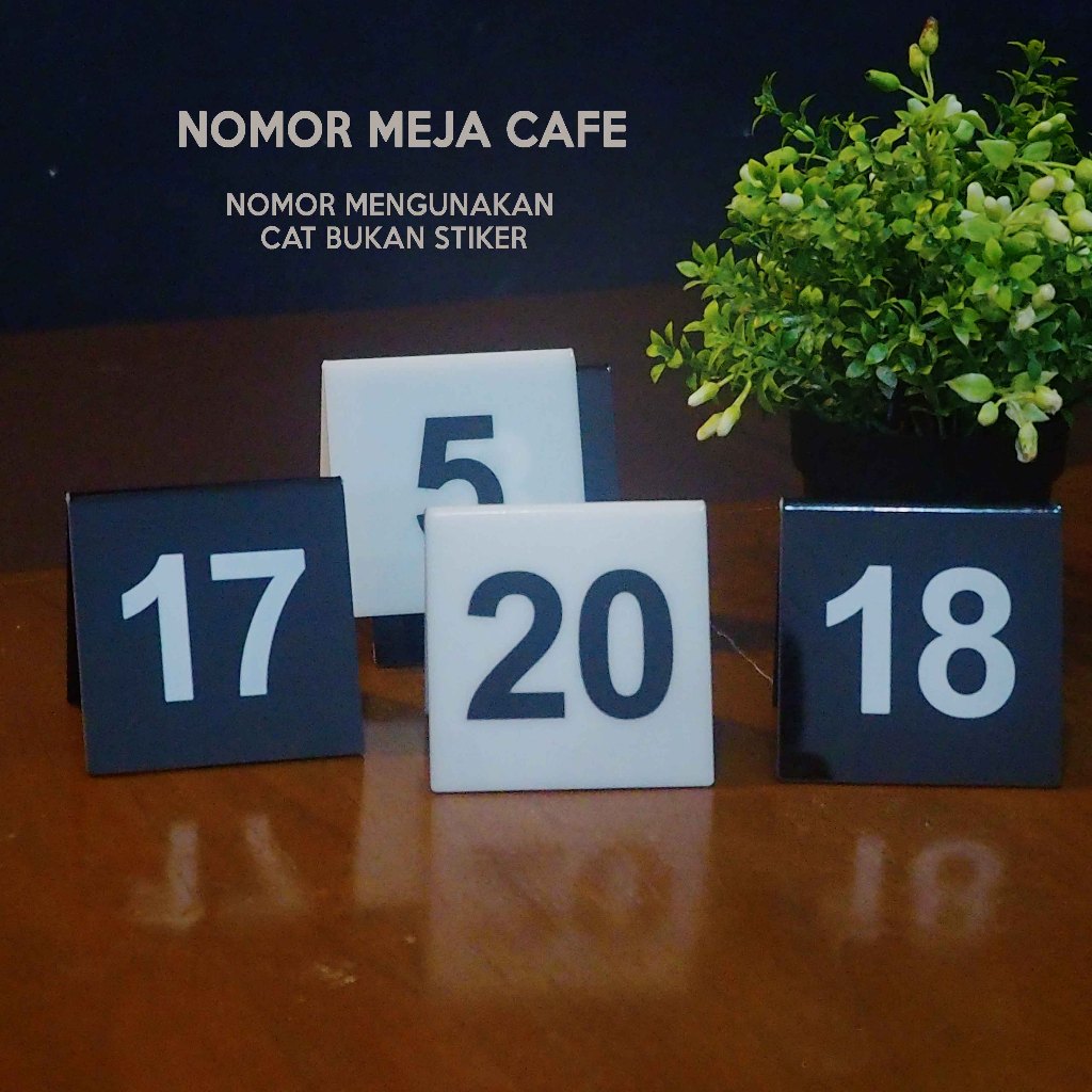 Jual Nomor Meja Akrilik Table Number Dekorasi Cafe Warung | Shopee ...